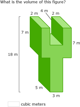 IXL | Volume of compound figures II | 5th grade math
