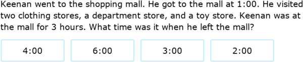 IXL | Time and clocks: word problems | 1st grade math