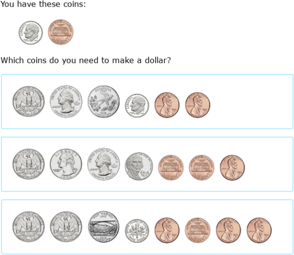 IXL | How much more to make a dollar | 3rd grade math