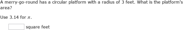 IXL | Circles: word problems | 6th grade math