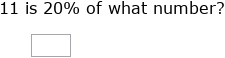 IXL | Find the total given a part and a percent | 7th grade math