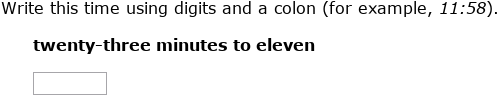 IXL | Identify times written in words | 4th grade math