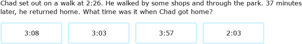 IXL | Find the end time: word problems | 3rd grade math