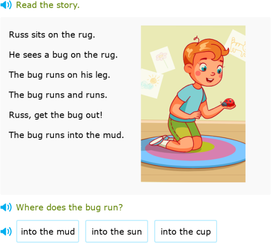 IXL | Read short u stories | Kindergarten language arts