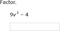 IXL - Factor quadratics: differences of squares (Algebra 2 practice)