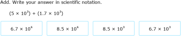 IXL - Add, subtract, multiply, and divide numbers written in scientific ...
