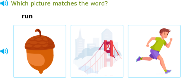 IXL | Choose the picture that matches the short u word | Kindergarten ...