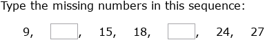 IXL | Skip-counting sequences: count by threes | 3rd grade math