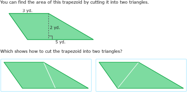 IXL | Understanding area of a trapezoid | 6th grade math