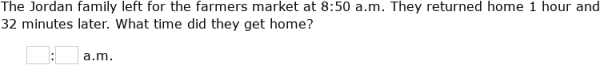 IXL | Find the end time: word problems | 3rd grade math