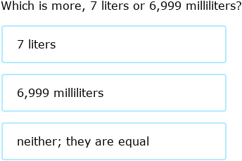 IXL | Compare and convert metric units of volume | 3rd grade math