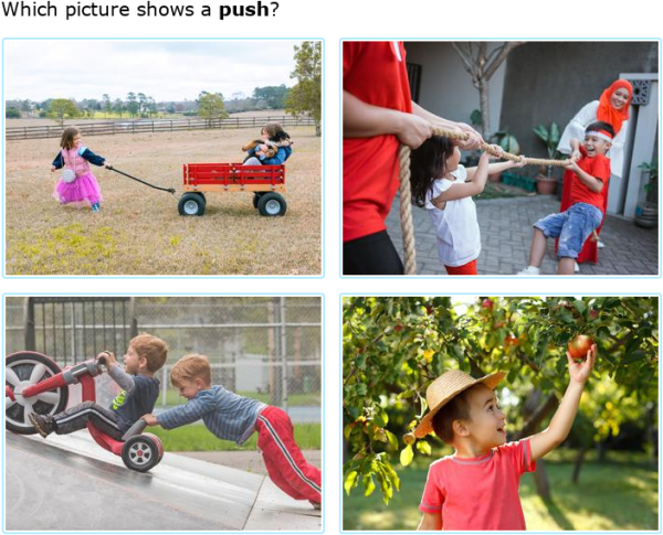 IXL | Push and pull | 1st grade science