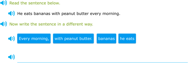 IXL Rewrite Sentences Using Introductory Elements 2nd Grade