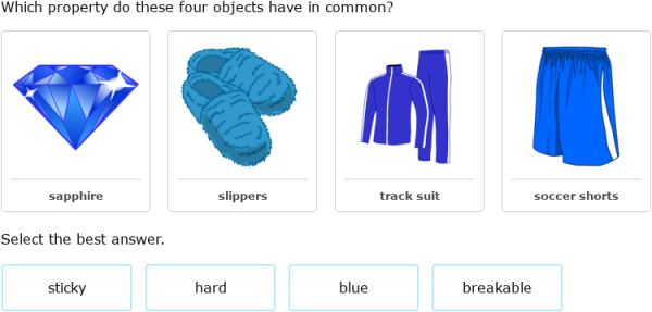IXL | Compare properties of objects | 2nd grade science