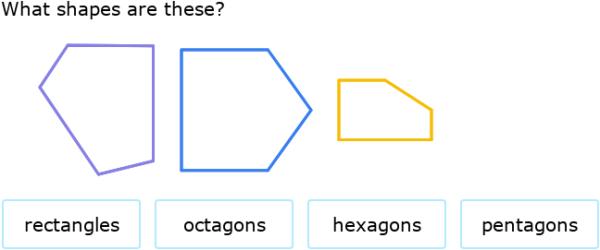 IXL | Name polygons: up to 8 sides | 1st grade math