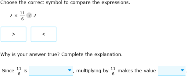 IXL | Scaling whole numbers by fractions: justify your answer | 6th ...