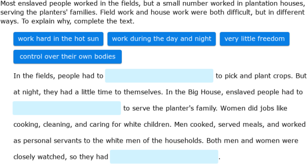 IXL | Slavery in the South | 8th grade social studies