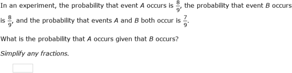 IXL - Compound events and conditional probability (Geometry practice)