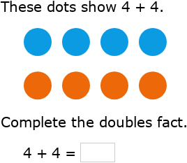 IXL | Add doubles with models - sums up to 10 | 1st grade math