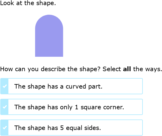 IXL | Attributes of two-dimensional shapes | 1st grade math