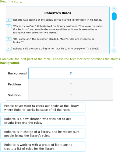 IXL | Summarize a story | 6th grade language arts