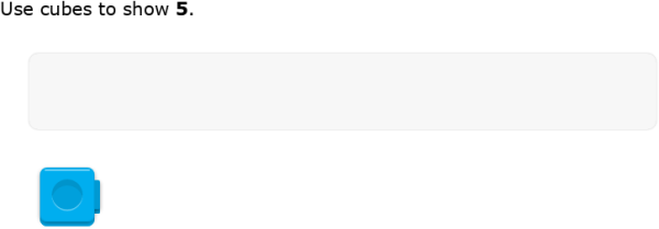 IXL | Show numbers with cubes - up to 10 | Kindergarten math