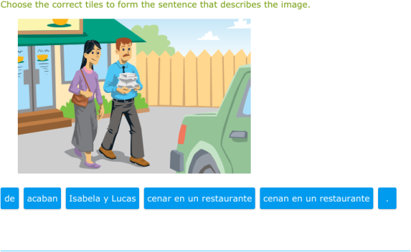 IXL | Acabar de + infinitive | Spanish