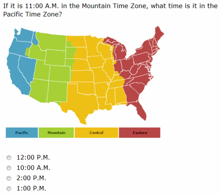 IXL - Time zones (4th grade math practice)