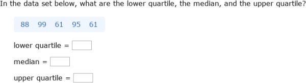 Upper And Lower Quartiles Math