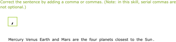 IXL | Commas: review | 5th grade language arts