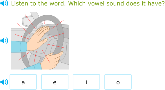 IXL | Identify the short vowel sound in a word | 1st grade language arts