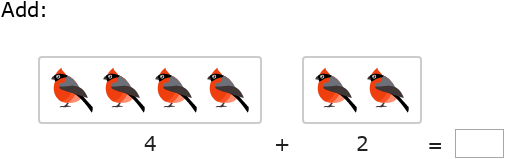 IXL | Add with pictures - sums up to 10 | Kindergarten math