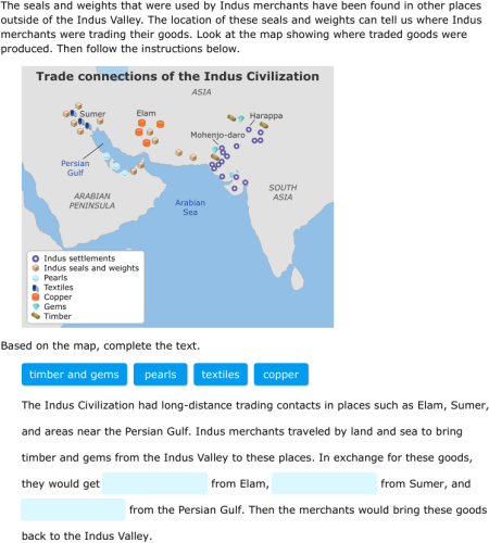IXL | The Indus Civilization | 6th grade social studies