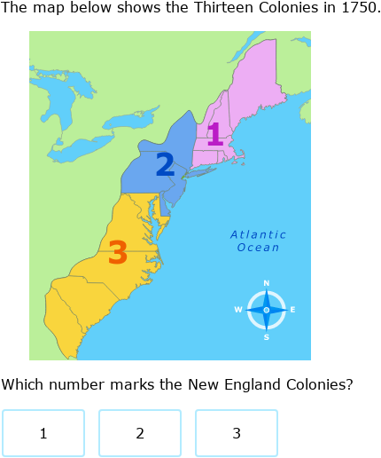 Four New England Original Colonies