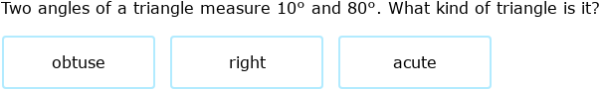 IXL | Classify triangles given two angles | 7th grade math