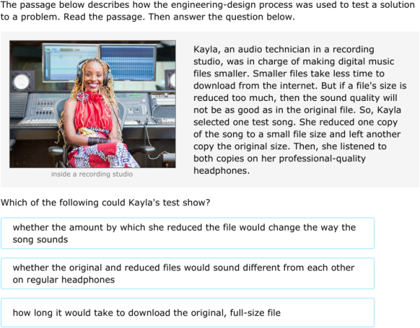 IXL | Evaluate tests of engineering-design solutions | 8th grade science