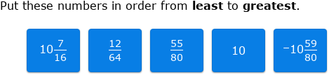 IXL | Put rational numbers in order | 8th grade math