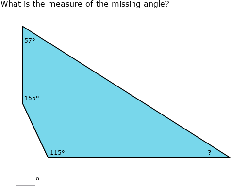 IXL | Find missing angles in quadrilaterals I | 8th grade math