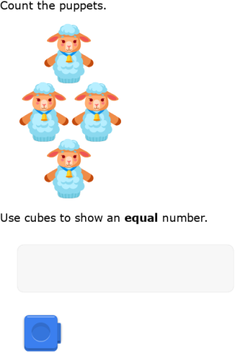 IXL | Count pictures and show a number that is equal - up to 5 | Pre-K math