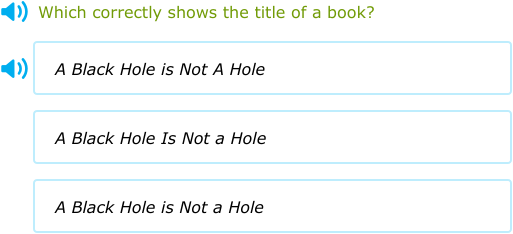 IXL | Capitalizing titles | 2nd grade language arts