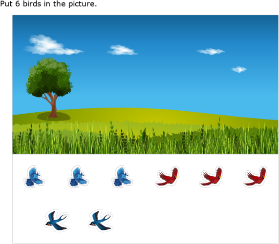 IXL | Count out stickers - up to 7 | Kindergarten math