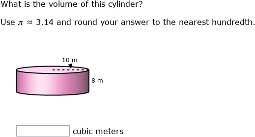 IXL | Volume of cylinders | 7th grade math