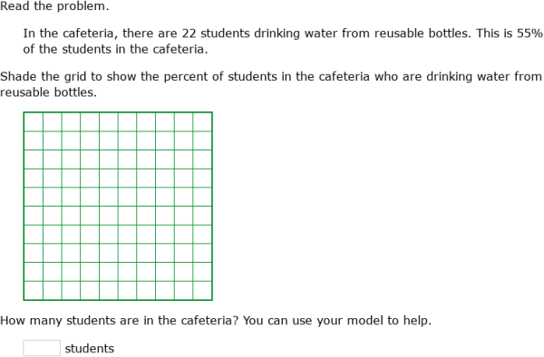 IXL | Solve percent problems using grid models | 6th grade math