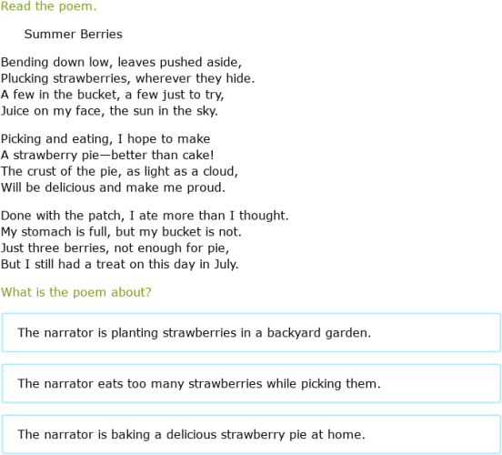 IXL | Read poetry | 3rd grade language arts