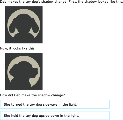 IXL | Investigate shadows | Kindergarten science