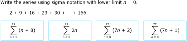 IXL - Introduction to sigma notation (Precalculus practice)