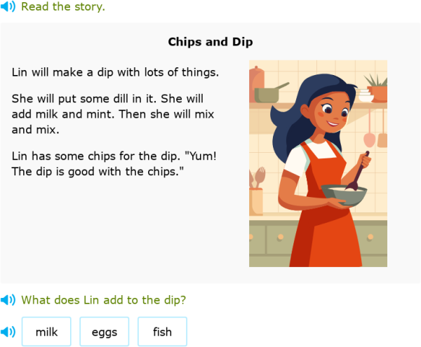 IXL | Read short i stories | 1st grade language arts