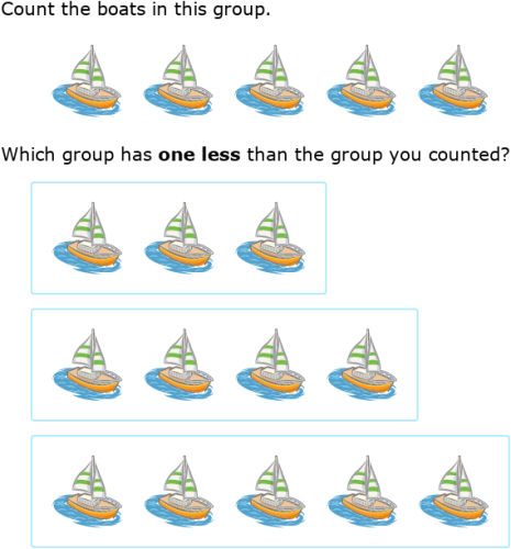 IXL | One less with pictures - up to 5 | Kindergarten math