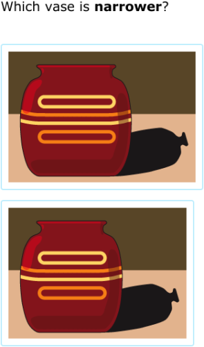 IXL | Wide and narrow | Pre-K math