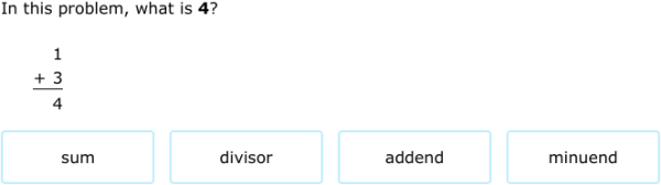 IXL | Addition, subtraction, multiplication, and division terms | 3rd ...